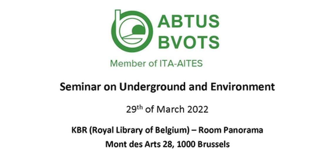 ABTUS-BVOTS : Seminar on Underground and Environment - AFTES